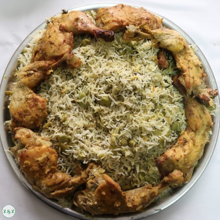Broad Bean Rice with Chicken by Zaatar and Zaytoun