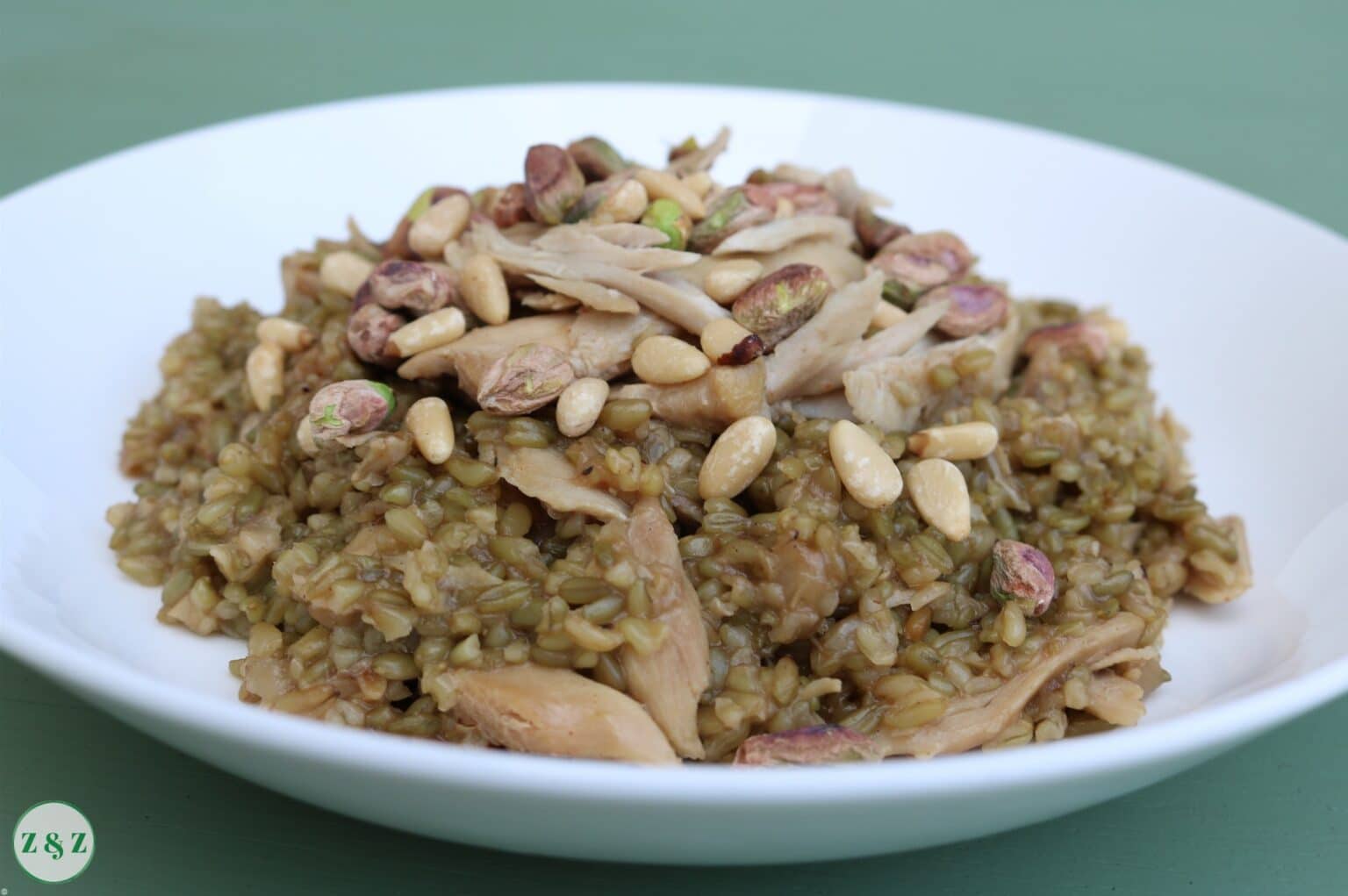 Freekeh with Chicken by Zaatar and Zaytoun - Lebanese recipes