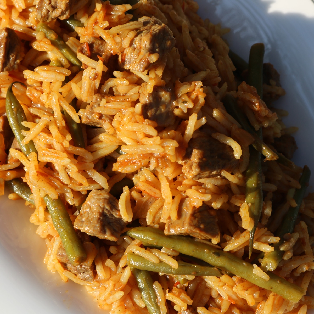 Green Bean And Lamb Rice With Blackened Lime by Zaatar and Zaytoun