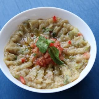 Lebanese Roasted Eggplant Salad by Zaatar and Zaytoun