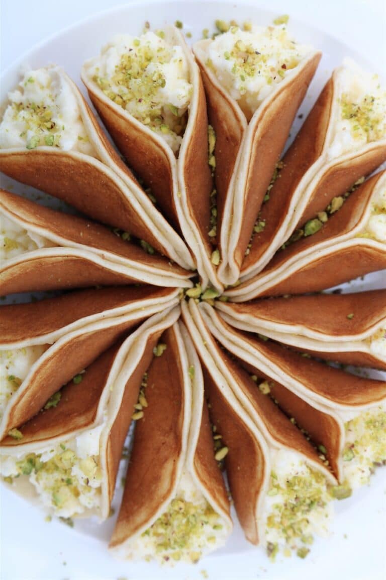 Katayef b Kashta (Lebanese Cream Dessert) by Zaatar and Zaytoun