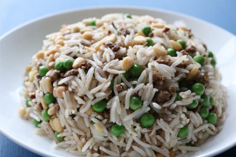 Lebanese Rice with Mince and Peas by Zaatar and Zaytoun