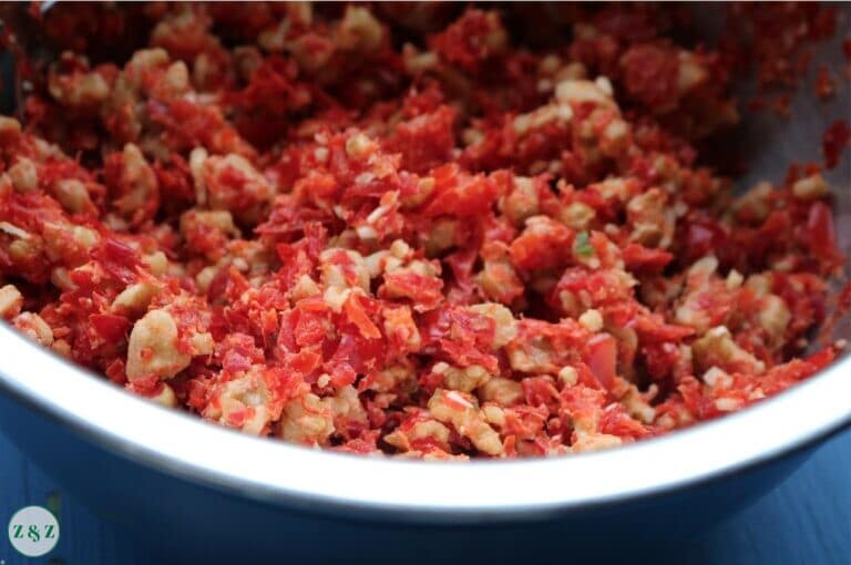 Lebanese Makdous (Cured Eggplants) by Zaatar and Zaytoun