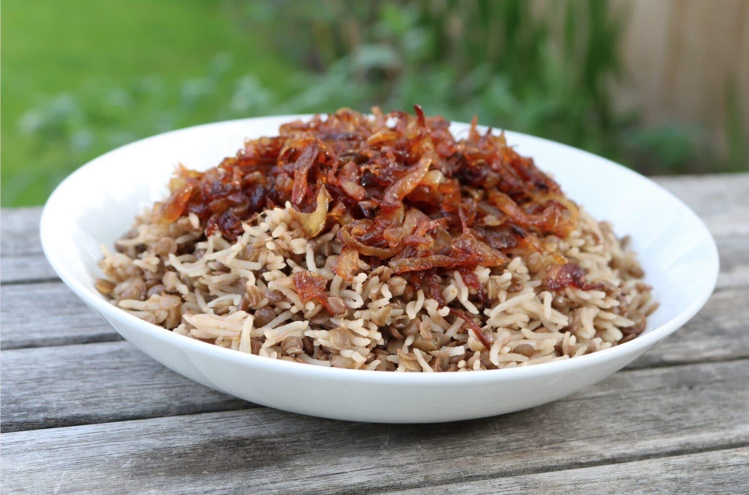 Lebanese Mujadara (Lentil Rice) by Zaatar and Zaytoun