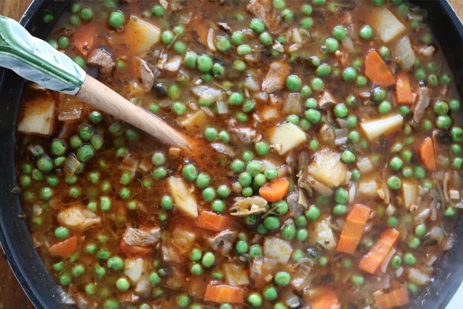 Lebanese Bezalla Pea Stew by Zaatar and Zaytoun - Lebanese Recipes