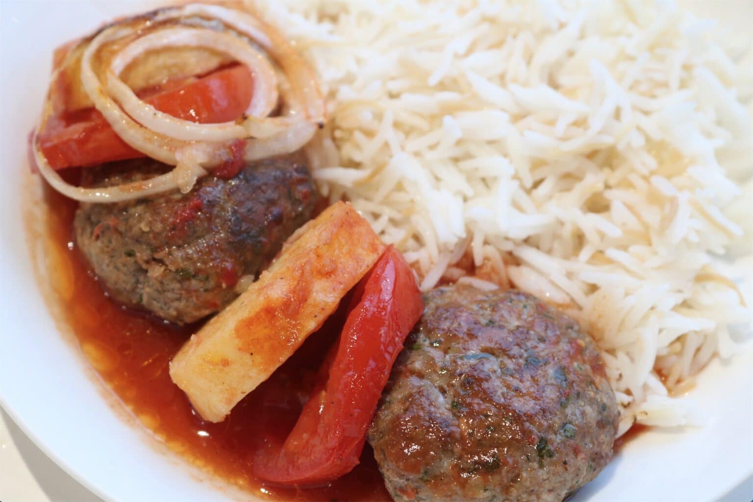 Kafta bil Sanieh (Baked Kafta) by Zaatar and Zaytoun - Lebanese Recipes
