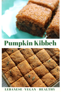 Pumpkin Kibbeh by Zaatar and Zaytoun - Lebanese Recipes