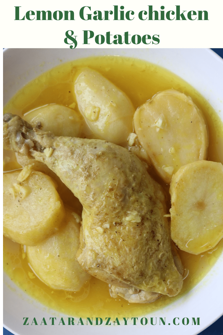 Lebanese Lemon Garlic Chicken and Potatoes by Zaatar and Zaytoun