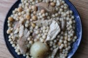 Moghrabieh with chicken by Zaatar and Zaytoun - Lebanese Recipes