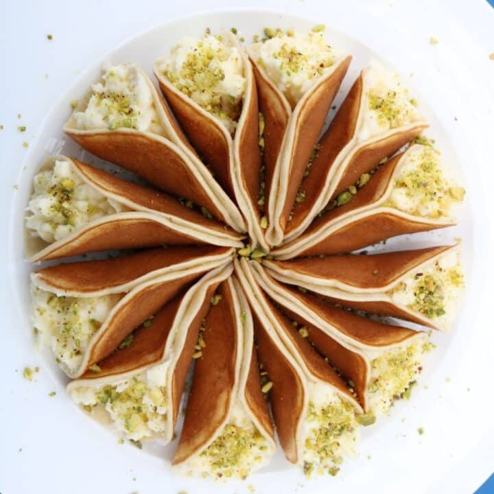 Katayef b Kashta (Lebanese Cream Dessert) by Zaatar and Zaytoun